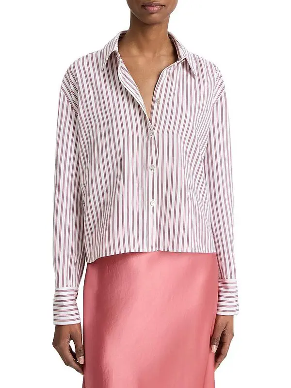 Vince Striped Shirt - Peony Wood