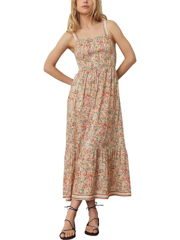 Marine Layer Selene Smocked Maxi Dress - Superbloom