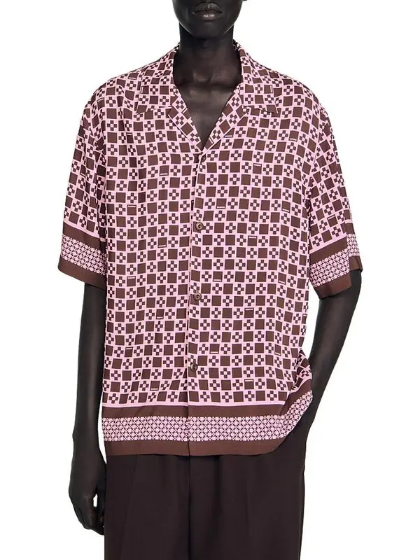 Sandro Loose-fit Shirt - Baby Pink