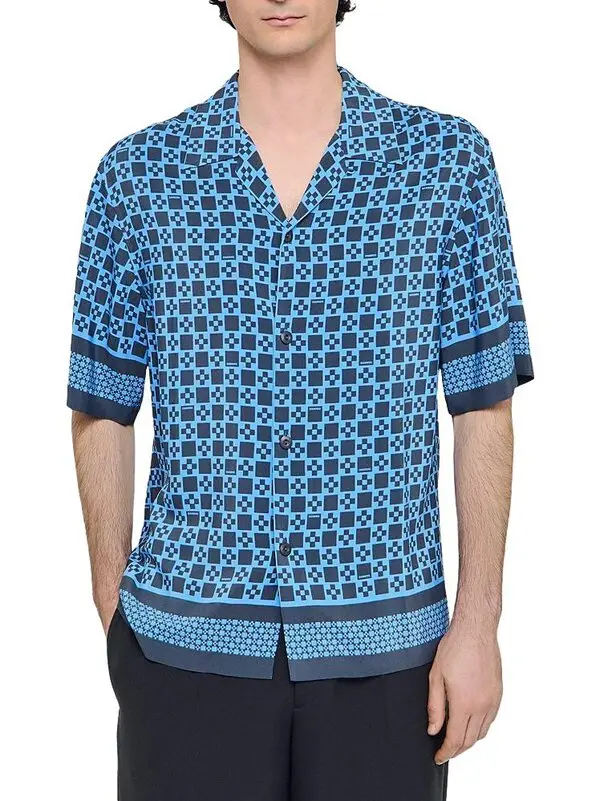 Sandro Loose-fit Shirt - Sky Blue