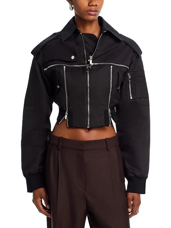 Rokh Broken Harrington Jacket - Black
