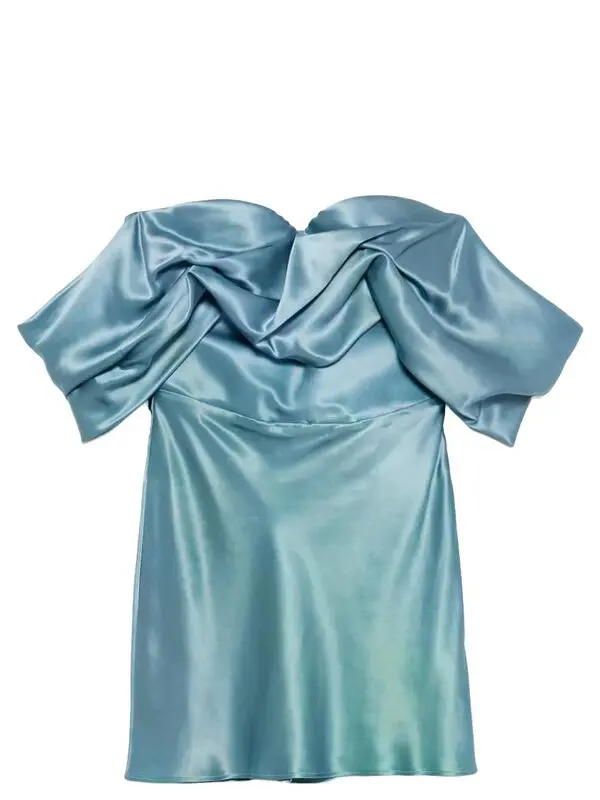 Giuseppe Di Morabito Silk Mini Dress - Blue