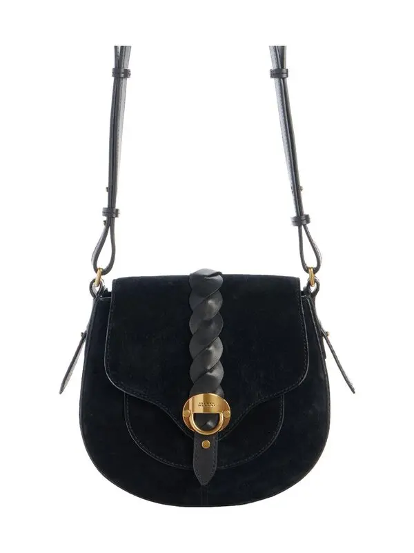 Isabel Marant Small Altay Suede Shoulder Bag - Black