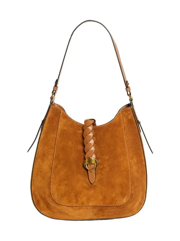 Isabel Marant Altay Suede Hobo Bag - Cognac