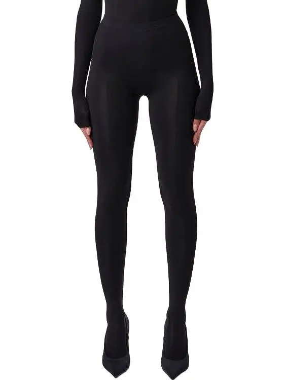 Naked Wardrobe Closed Toe Leggings - Black