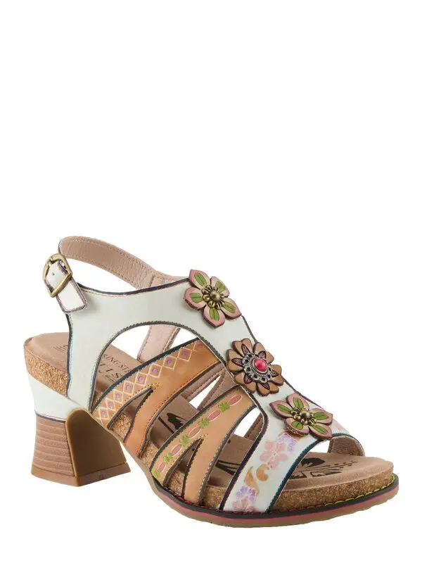 SPRING STEP SHOES Galfriday Sandal - White Multi