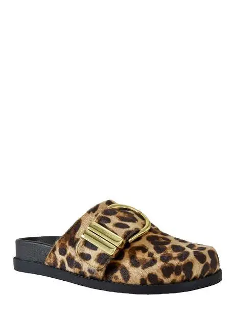 AZALEA WANG Archibald Print Clogs - Leopard