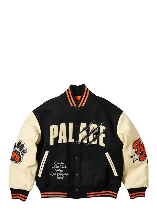 PALACE Tora Tora Varsity Jacket - Navy Blue