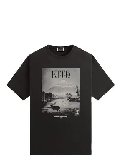 Kith X South2 West8 Columbia Landscape Vintage Tee Shirt - Black
