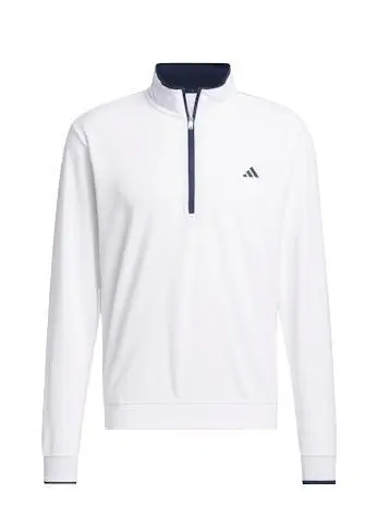Adidas Lightweight Half-zip Top - White