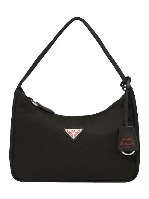 Prada Re-edition 2000 Nylon Bag Mini - Black/red