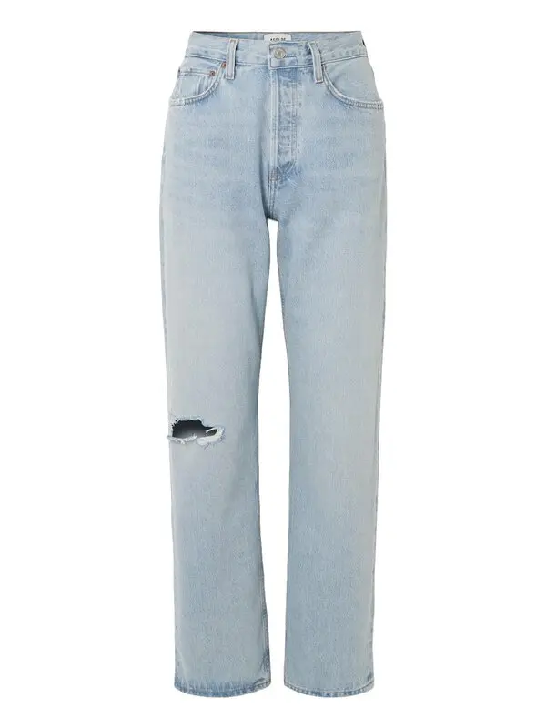 AGOLDE Kelly High-rise Straight-leg Jeans - Blue
