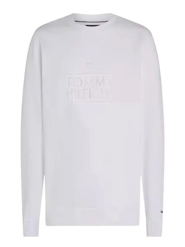 Tommy Hilfiger Logo-embroidered Sweatshirt - White