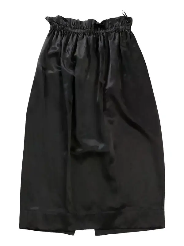 Simone Rocha Gathered Midi Skirt - Black