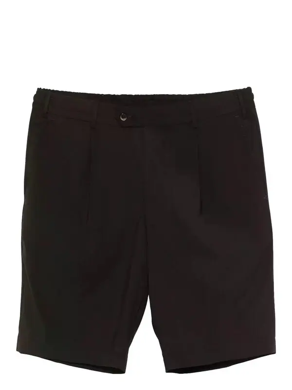 PT TORINO Virgin-wool Bermuda Shorts - Brown