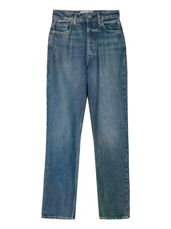 REFORMATION Cynthia High-rise Straight-leg Jeans - Blue