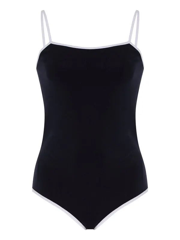 Miu Miu Open Back Knit Bodysuit - Navy