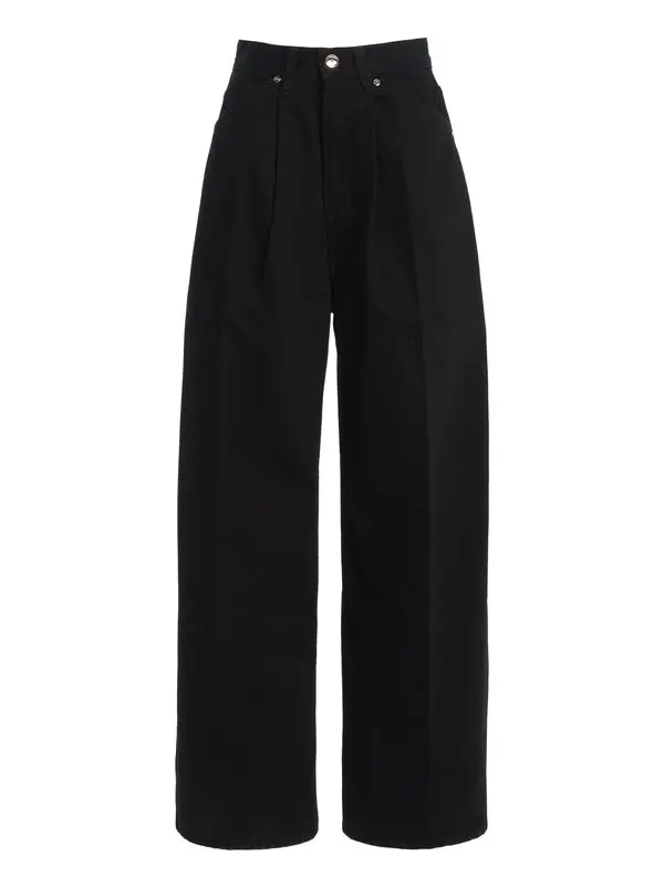 RÙADH The Archer Rigid High-rise Wide-leg Jeans - Black