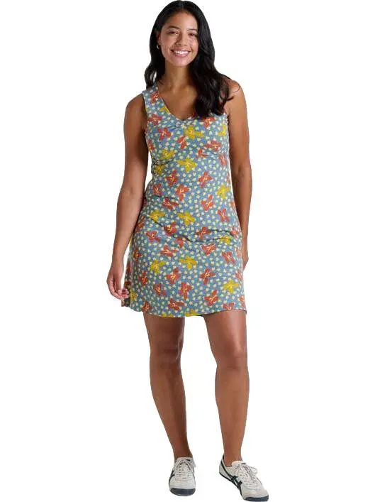 TOAD & CO Rosemarie Sleeveless A-line Dress - North Shore Lily Print