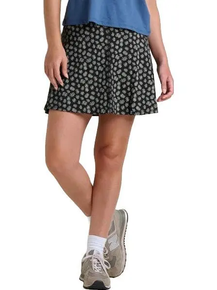 TOAD & CO Seleena Skort - Black And Salt Print