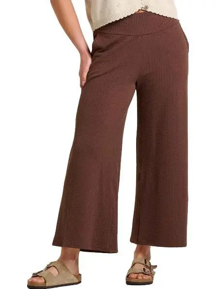 TOAD & CO Wide Leg Crop Pant - Chestnut Texture