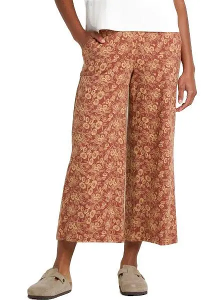 TOAD & CO Chaka Wide Leg Crop Pant - Copper Print
