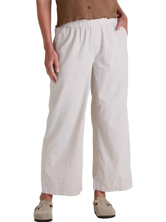 TOAD & CO Taj Hemp Wide-leg Pant - Oatmeal