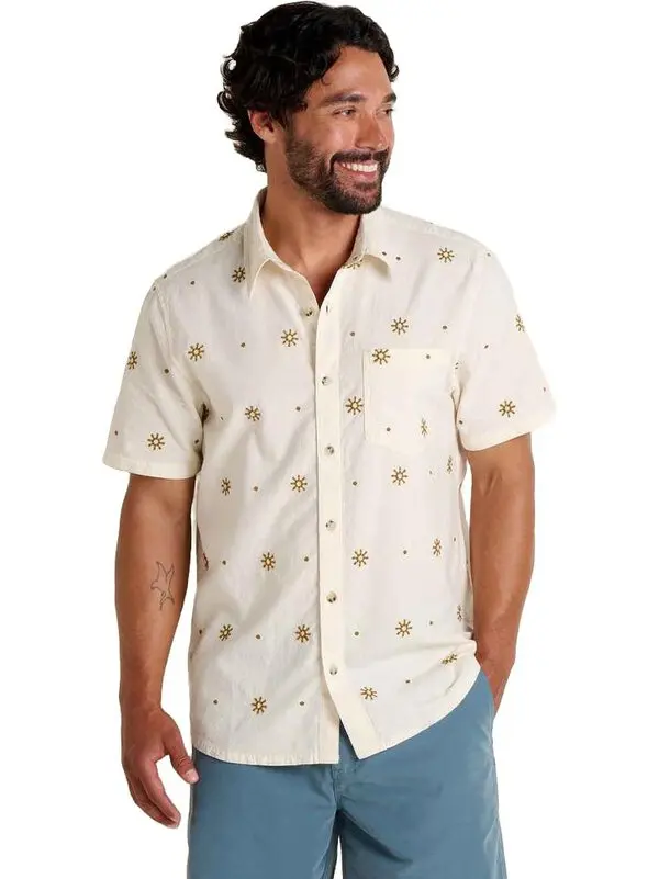 TOAD & CO Airscape Embroidered Shirt - Natural Embroidery