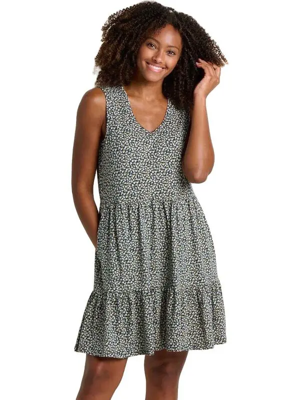 TOAD & CO Marley Tiered Sleeveless Dress - Midnight Print