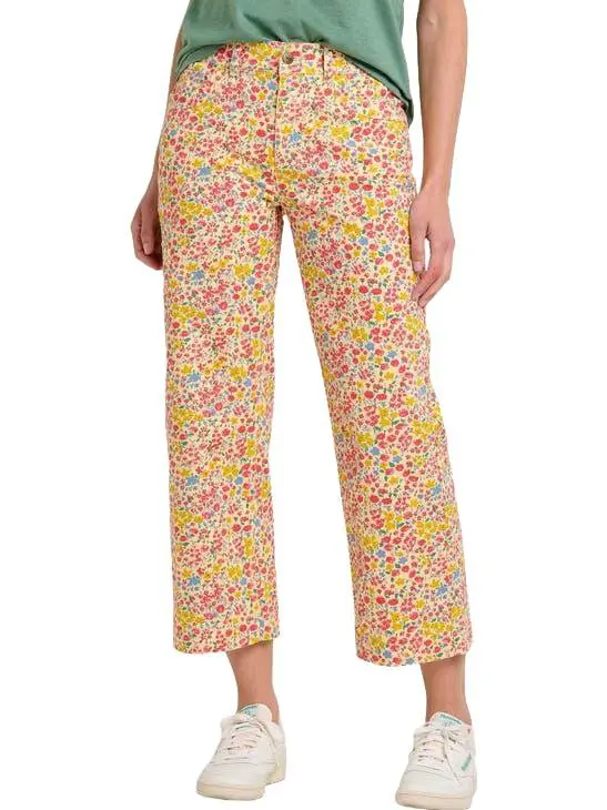 TOAD & CO Earthworks Wide Leg Pant - Straw Ditsy Print