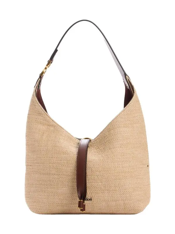 Chloé Small Marcie Woven Hobo Bag - Hot Sand