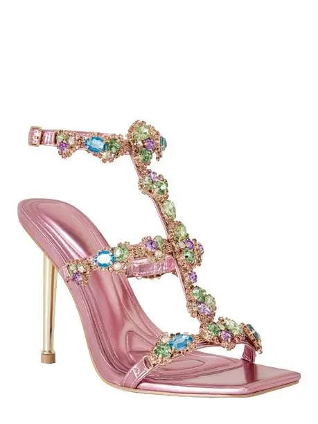 AZALEA WANG Khai Ankle Strap Sandal - Pink