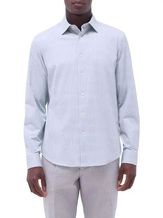 Bugatchi Jimmy Ooohcotton® Print Button-up Shirt - Mint