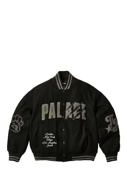 PALACE Tora Tora Varsity Jacket - Black