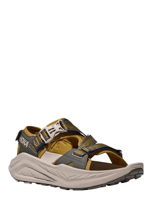 HOKA® Infini Hike Tc Sandals - Mustard Seed/putty