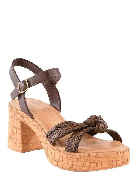 Seychelles Musical Platform Sandal - Brown