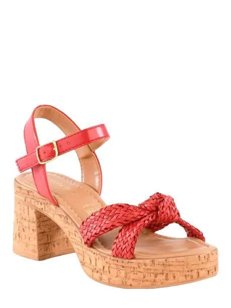 Seychelles Musical Platform Sandal - Red