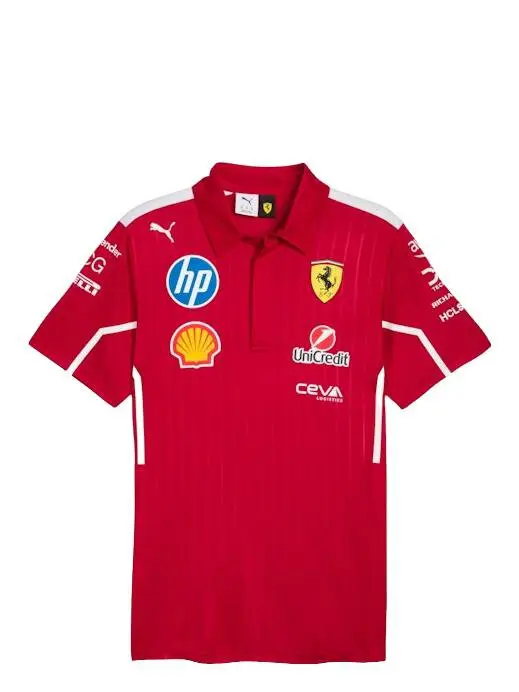 PUMA Scuderia Ferrari Hp 2025 Team Polo Shirt - Red