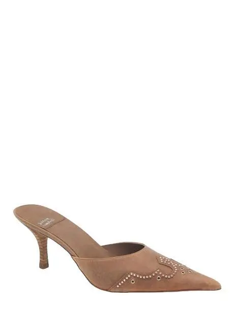 Jeffrey Campbell Head West Mule - Light Brown Crazy Horse