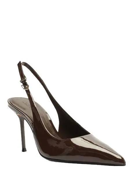 Schutz Paola Slingback Pointed Toe Pump - Root Brown
