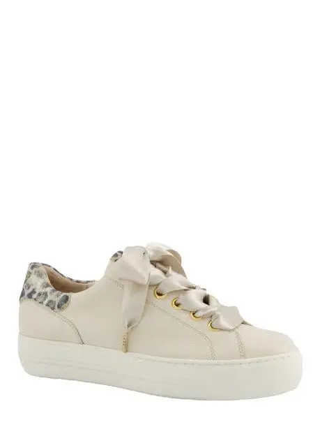 Paul Green Blakely Platform Sneakers - Biscuit Almond Combo