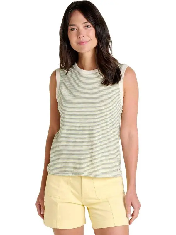TOAD & CO Boundless Jersey Tank - Almond Pattern