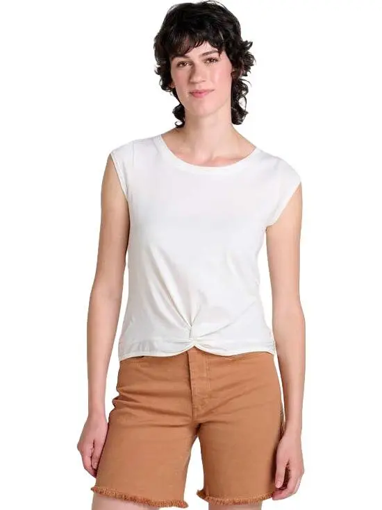TOAD & CO Anza Twisted Front Tee - Egret