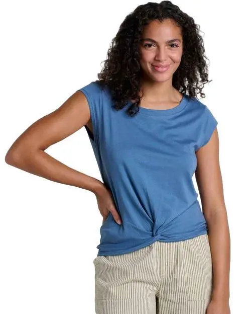 TOAD & CO Anza Twisted Front Tee - Pacific Blue