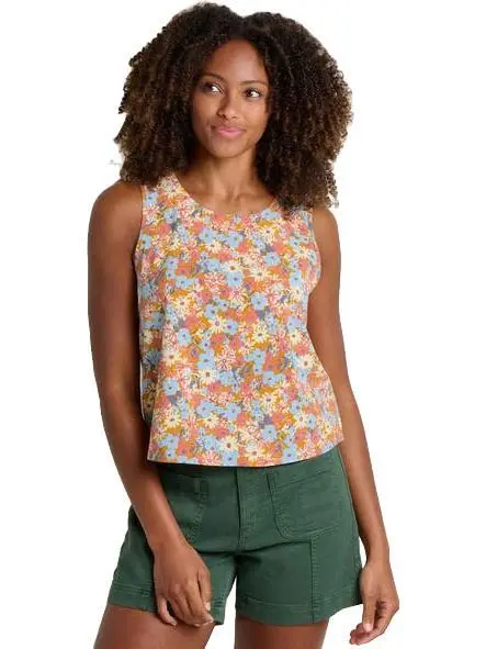 TOAD & CO Button Back Tank - Sunset Print