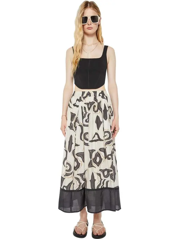 MARIA CHER Mimi Alvarado Maxi Skirt - Black