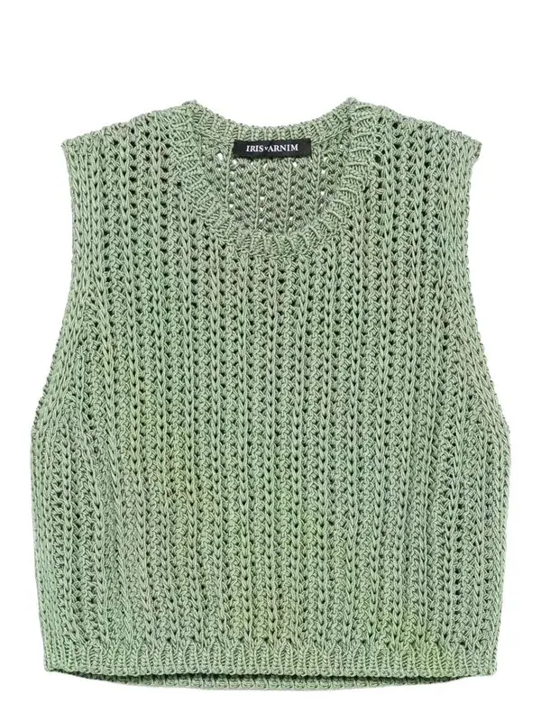 Iris Von Arnim Knitted Top - Green