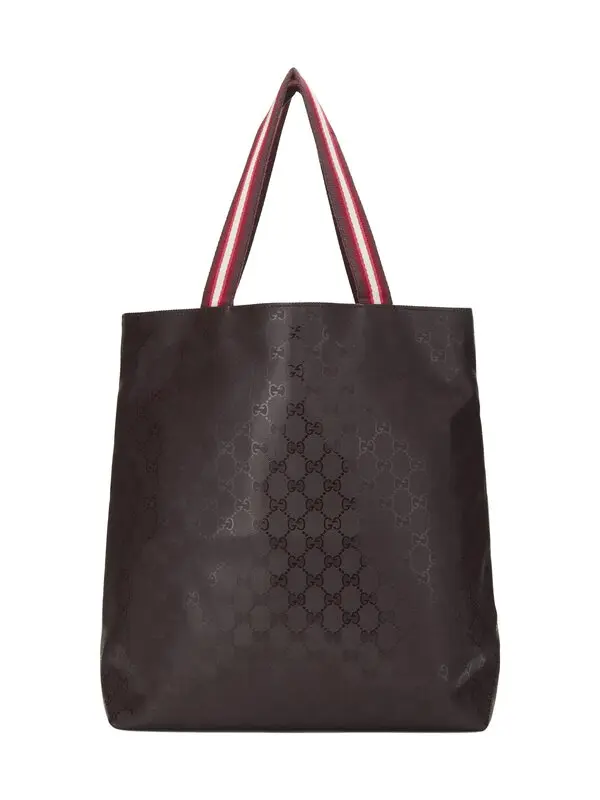 Gucci Imprime Flat Tote - Burgundy