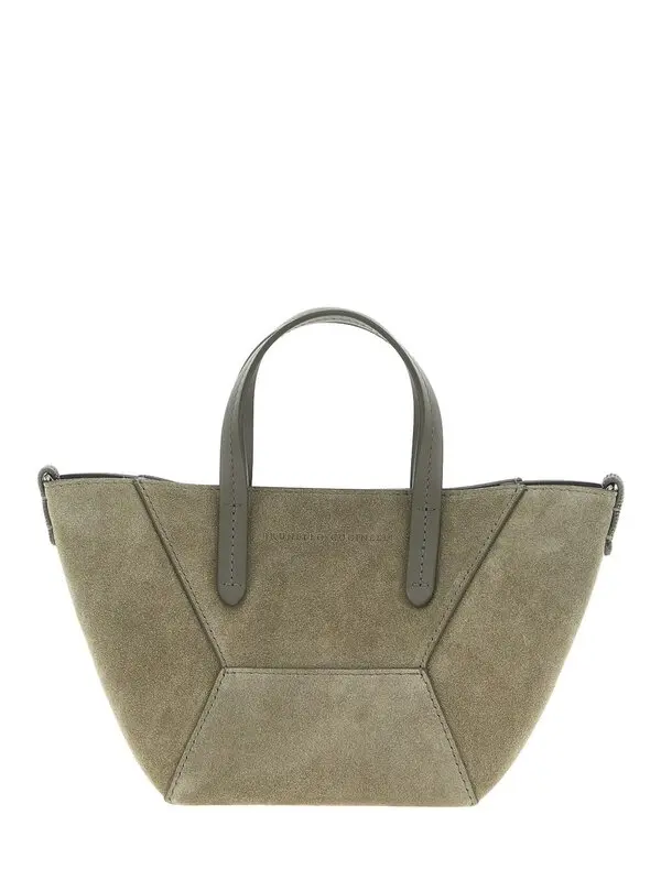 Brunello Cucinelli Suede Tote - Grey