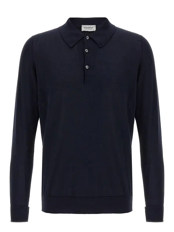 John Smedley Finchley' Polo Shirt - Blue